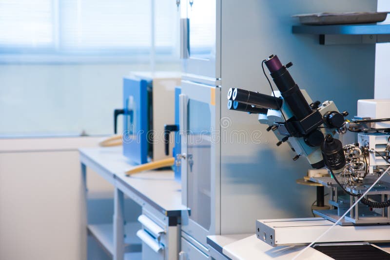 Interior of Modern Research Laboratory Stock Photo - Image of medicine ...