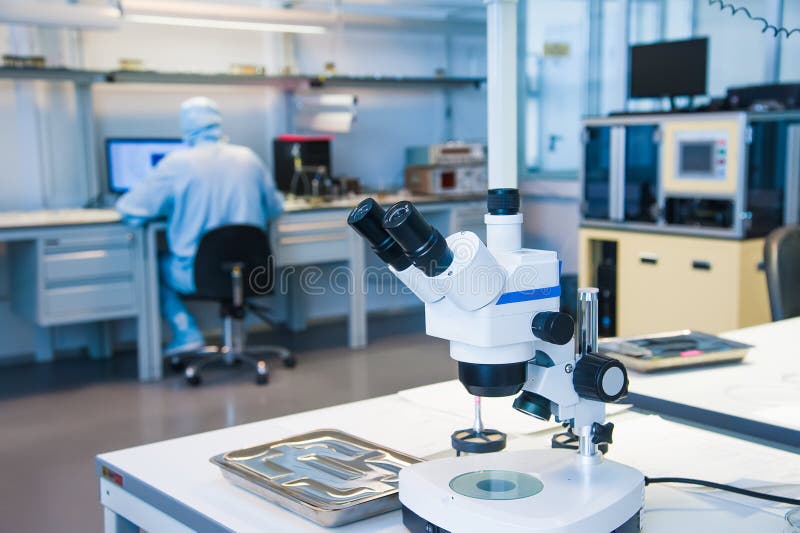 Interior of Modern Research Laboratory Stock Image - Image of equipment ...