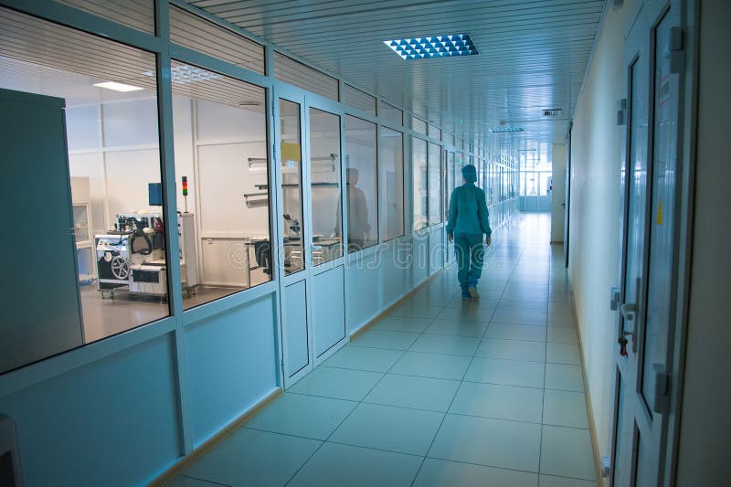 Interior of Modern Research Laboratory Stock Image - Image of chemist ...