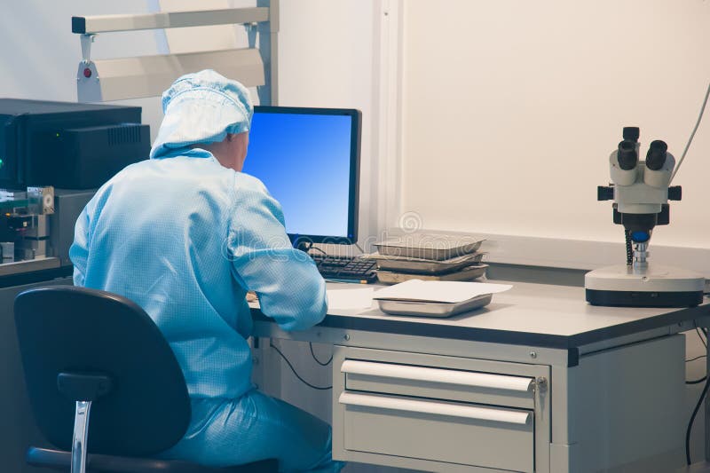 Interior of Modern Research Laboratory Stock Image - Image of chemist ...