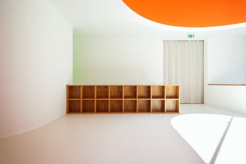 Interior modern school stock photo. Image of color, white - 35373022