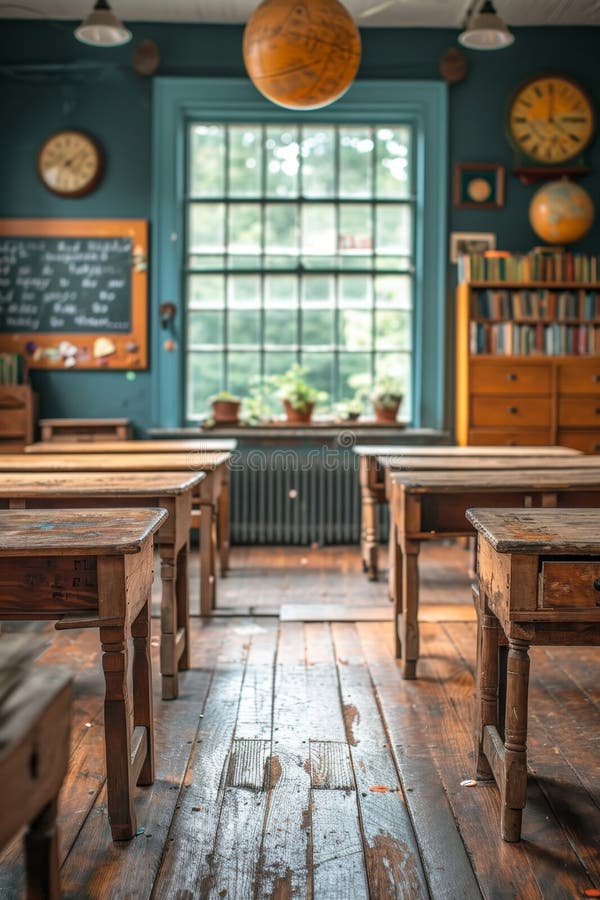 The Interior of a Modern School Room. a Class for Students Stock Photo ...