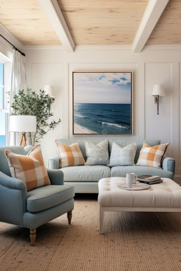 Interior of a Modern and Simple Living Room Suitable for Catalog Covers ...