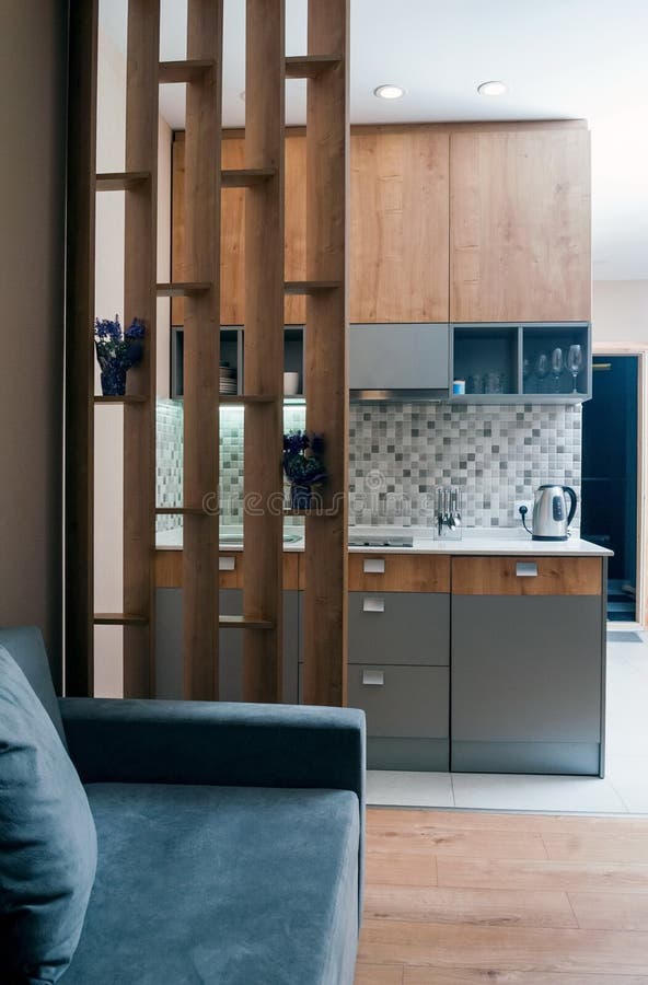 Interior of modern studio stock image. Image of indoor - 145130073