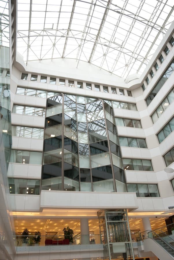 Interior of Modern Trading and Office Centre Stock Photo - Image of ...