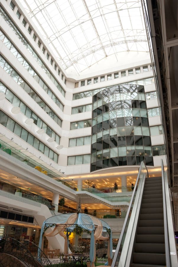 Interior of Modern Trading and Office Centre Stock Photo - Image of ...