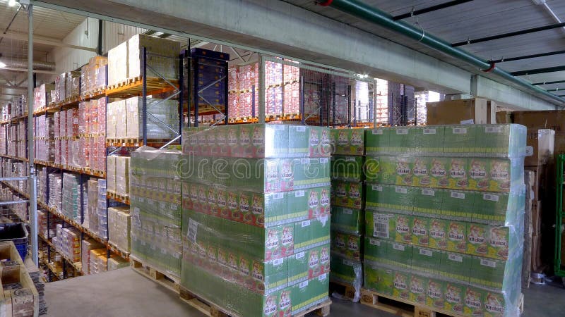 Interior of a Modern Warehouse,Â Logistics Editorial Photography ...