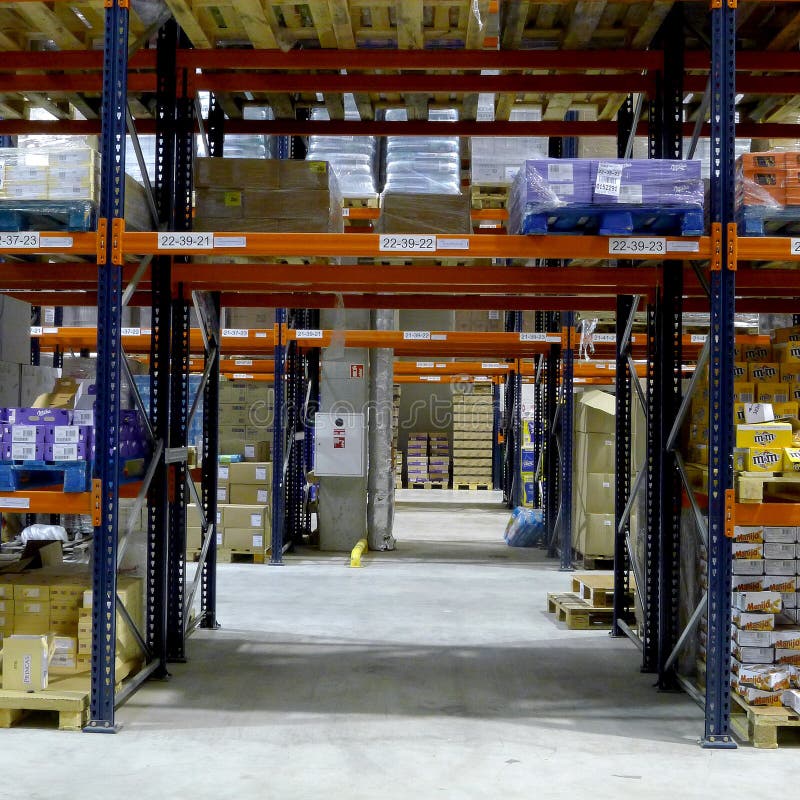Interior of a Modern Warehouse,Â Logistics Editorial Photography ...