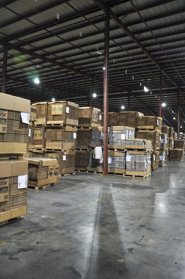 Interior of a Modern Warehouse. Editorial Stock Photo - Image of ...