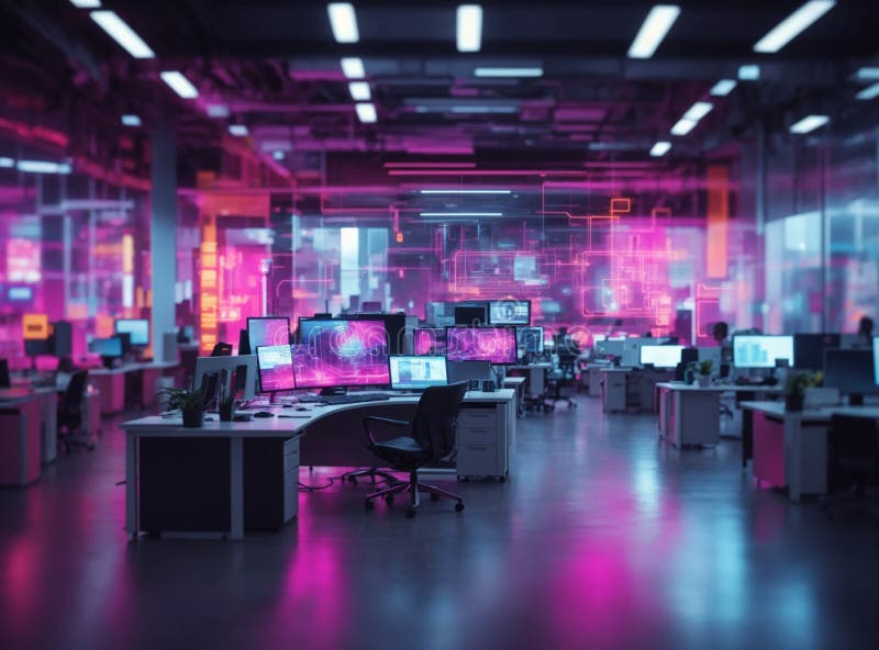 Interior of Modern Working Office Interior. AI Generated Stock ...