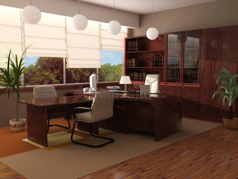 Interior Moderno De Una Cabina Foto de archivo - Imagen de muebles ...