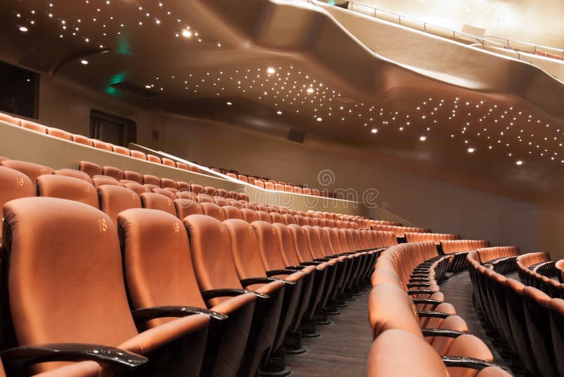 Interior Moderno Del Teatro Imagen de archivo - Imagen de moderno ...