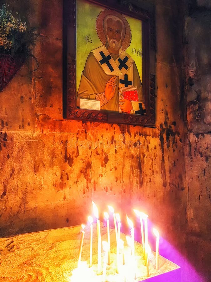 Interior of Monastery of Jvari in Georgia Editorial Image - Image of ...