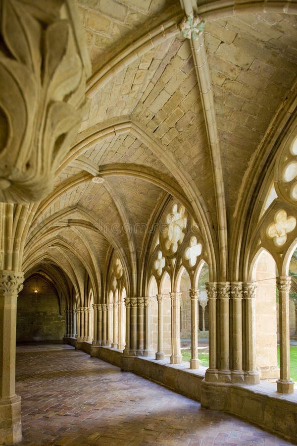 Interior of Monastery of Veruela Stock Photo - Image of build ...