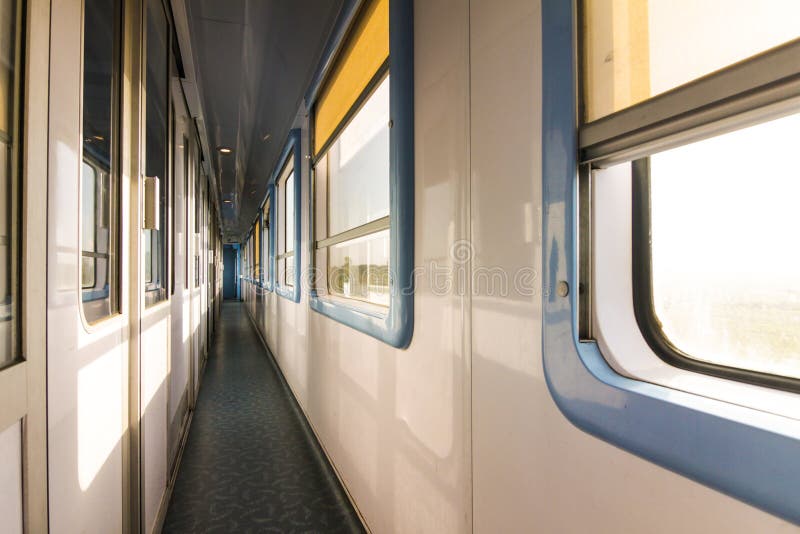 Interior of a Moroccan Train Editorial Stock Image - Image of people ...