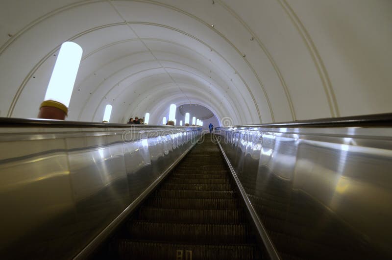 The Interior of the Moscow Metro Editorial Photo - Image of city, steps ...