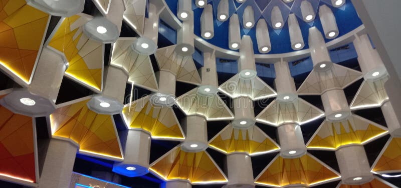 Interior Mosque Ceiling Lamp Design Stock Image - Image of mosque ...