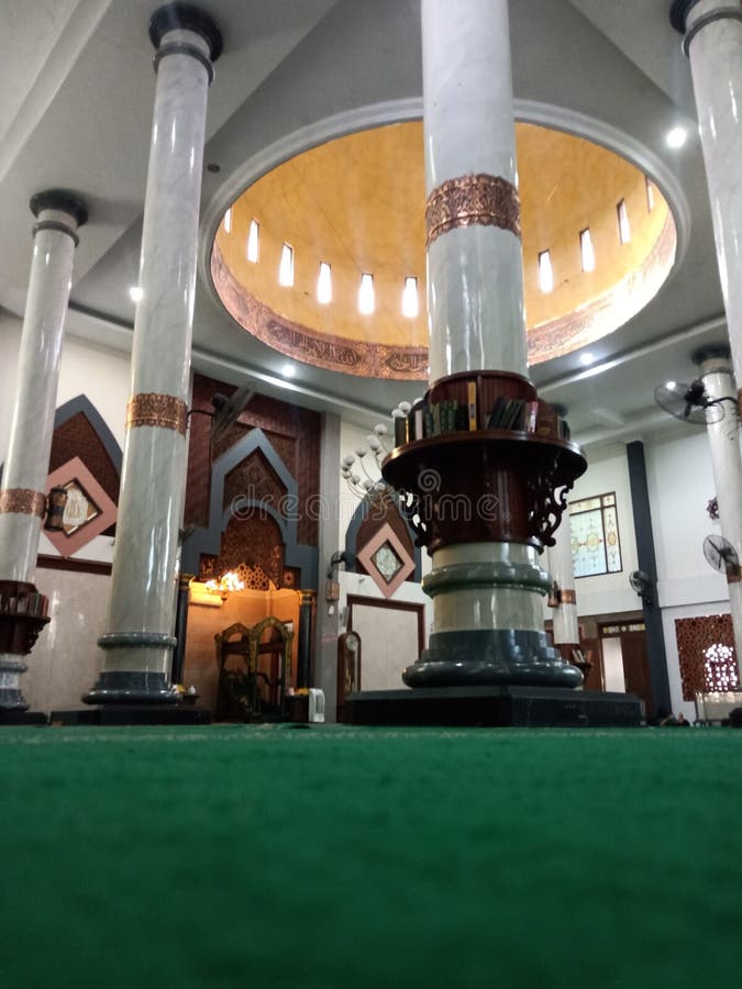 Interior of Mosque in Southeast Asia Indonesia Editorial Stock Image ...
