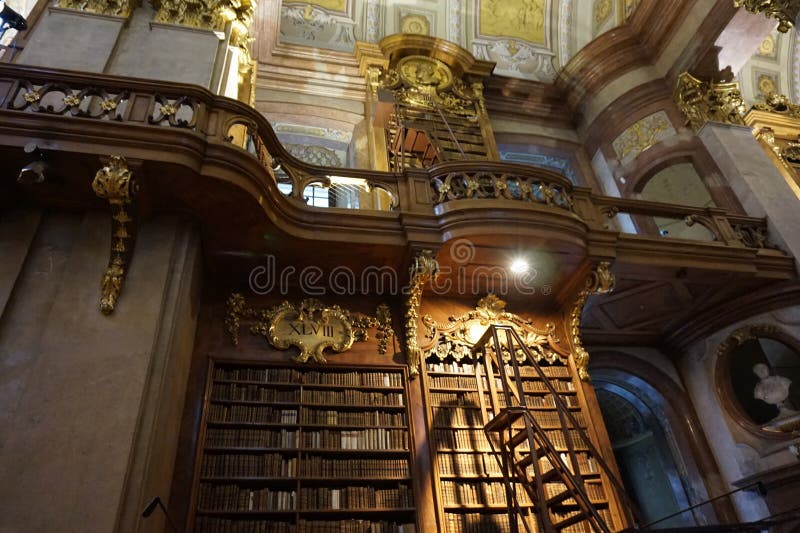 The Interior of the National Austrian Library in the Hofburg Palace ...