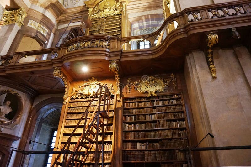The Interior of the National Austrian Library in the Hofburg Palace ...