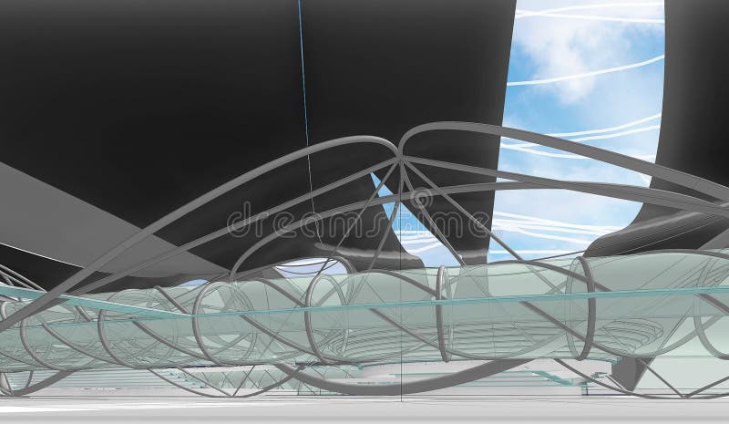 Interior of National Centre for Aquatic Olympic Games Stock ...