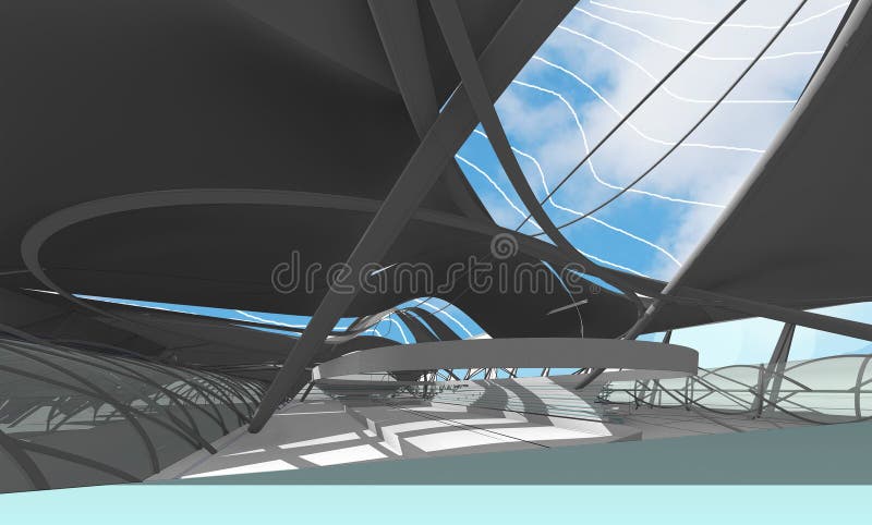 Interior of National Centre for Aquatic Olympic Games Stock ...