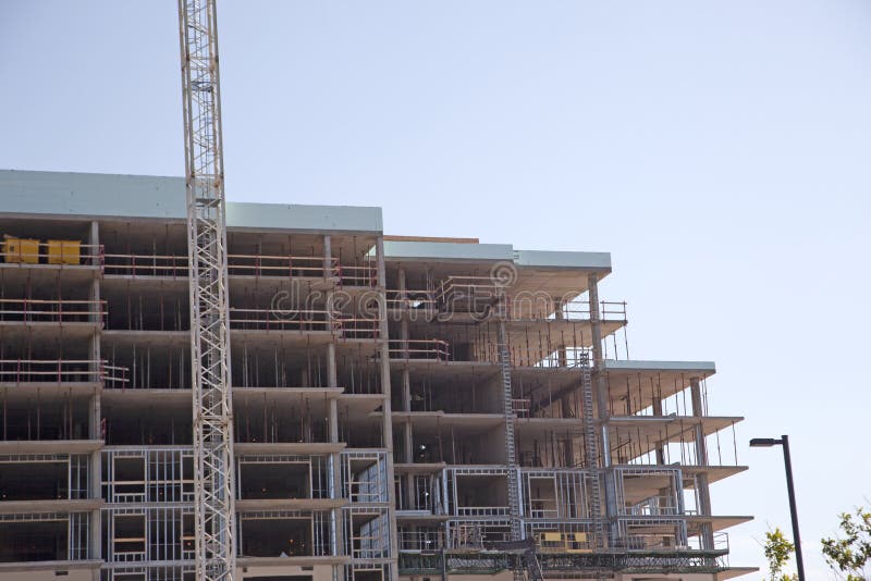 Interior of New Building Construction Stock Photo - Image of ...