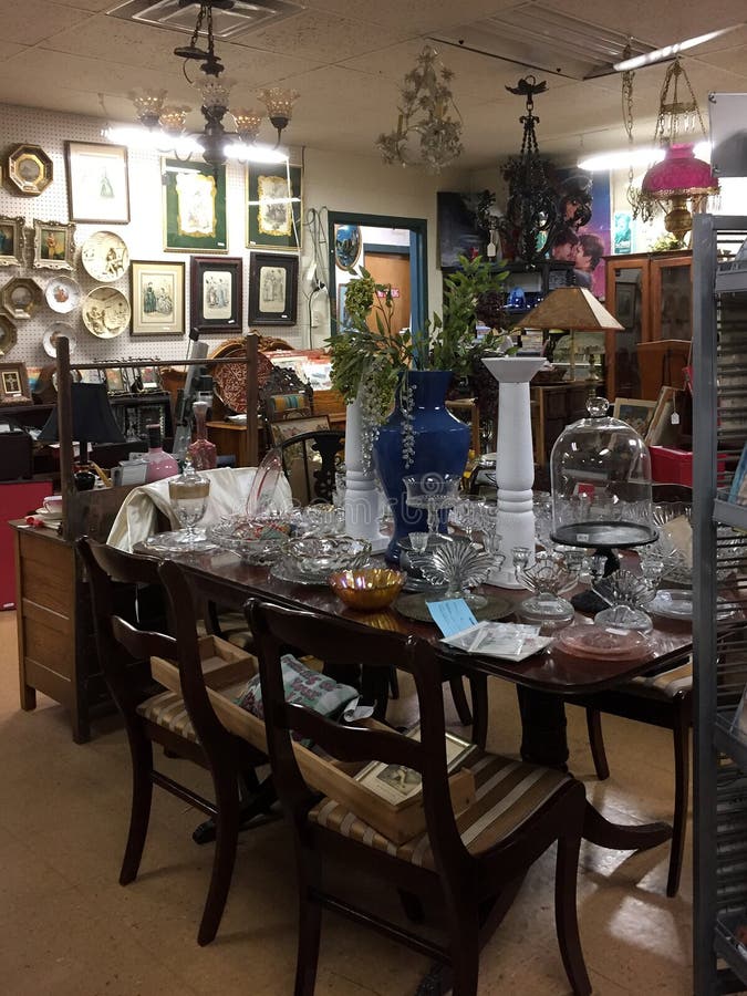 Interior of Nice Antique Store Editorial Stock Photo - Image of second ...