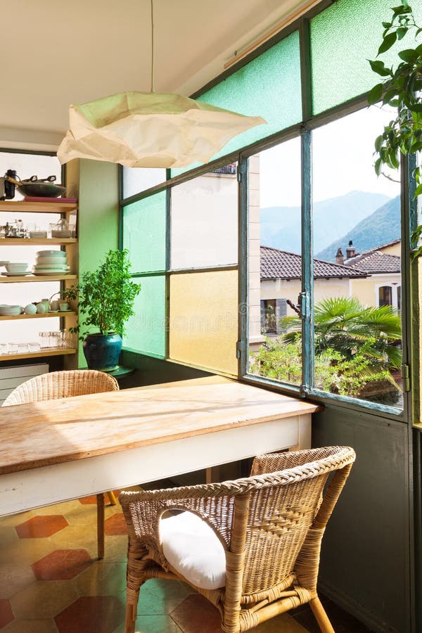 Interior, nice kitchen stock photo. Image of view, interior - 39658192