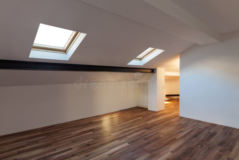 Interior nice loft, empty stock image. Image of space - 35894773