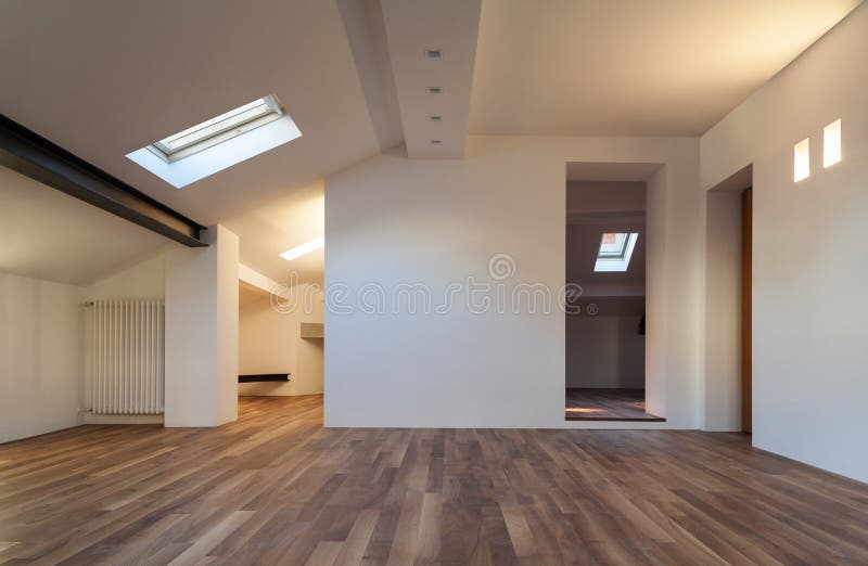 Interior nice loft stock photo. Image of white, hardwood - 36878648
