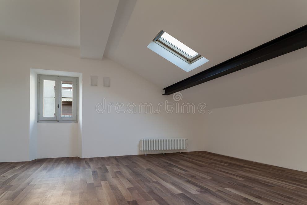 Interior nice loft stock image. Image of wide, hardwood - 36878449