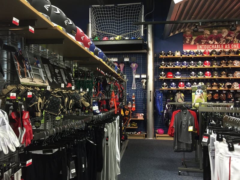 A nice sports goods store editorial photo. Image of selling - 77108056