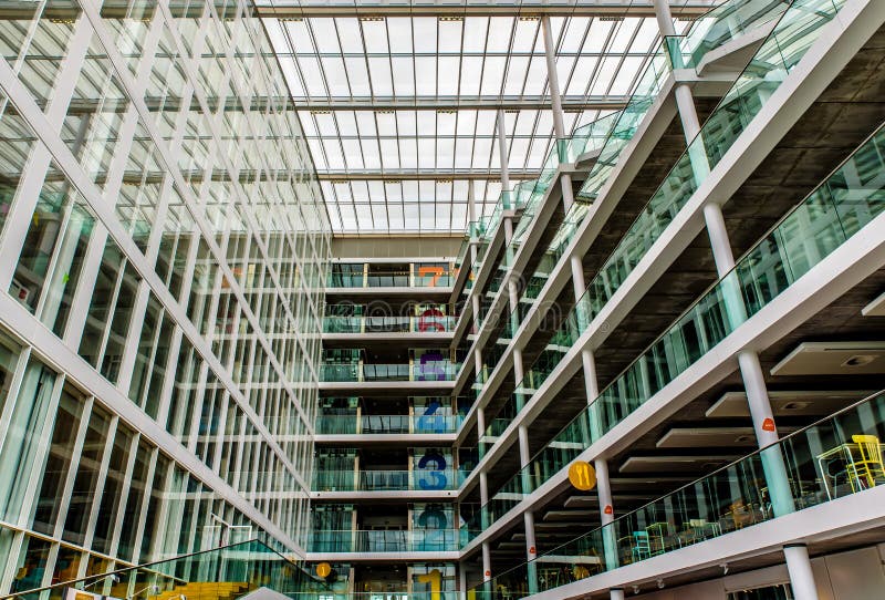 Interior of the Office of the Brussels Environment Governmental ...