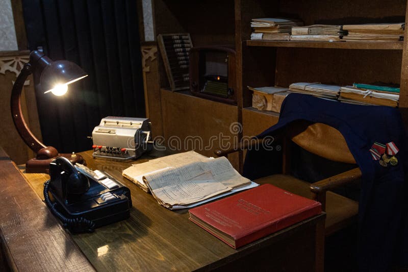 Interior of the Office of a Soviet Official Editorial Photo - Image of ...