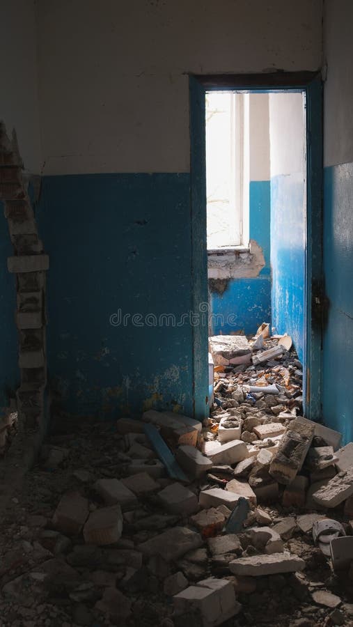 Interior of an Old, Abandoned Building Stock Image - Image of window ...