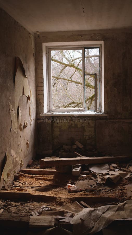 Interior of an Old, Abandoned Building Stock Image - Image of destroyed ...