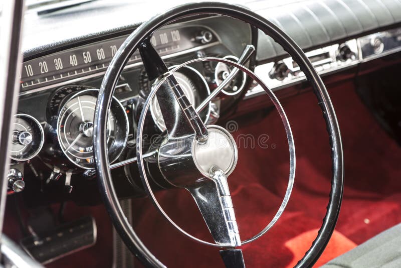 Interior of an Old American Car Editorial Photo - Image of classic ...