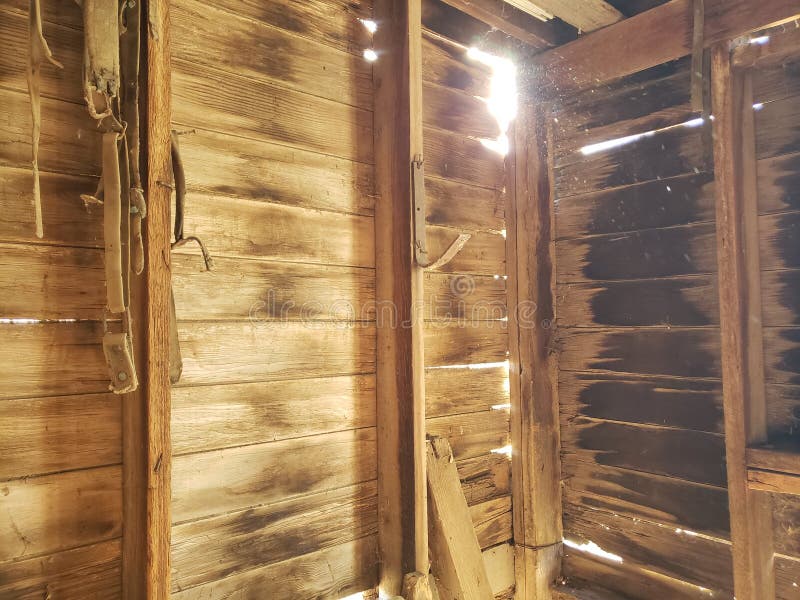 Interior of an Old Barn with Harnesses Hanging Stock Image - Image of ...
