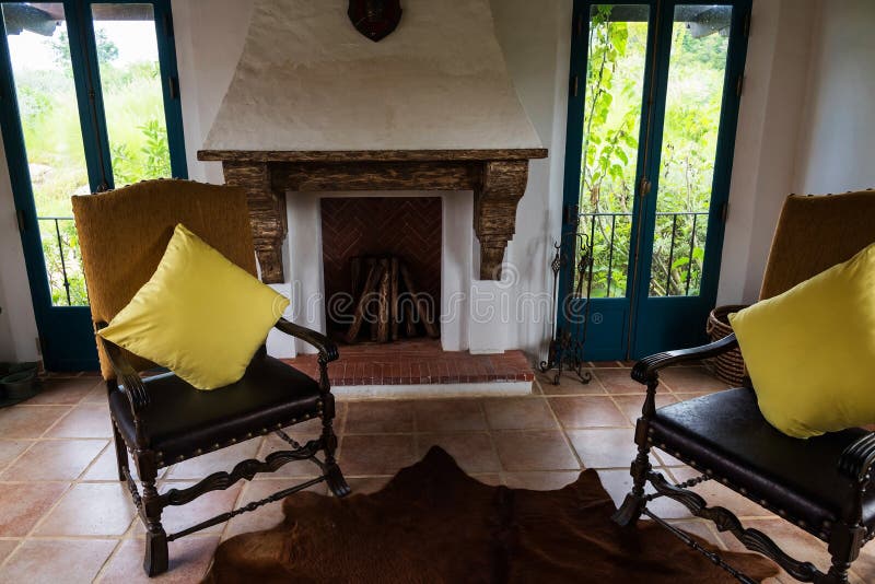 Interior of Old Country House Stock Image - Image of residence, retro ...