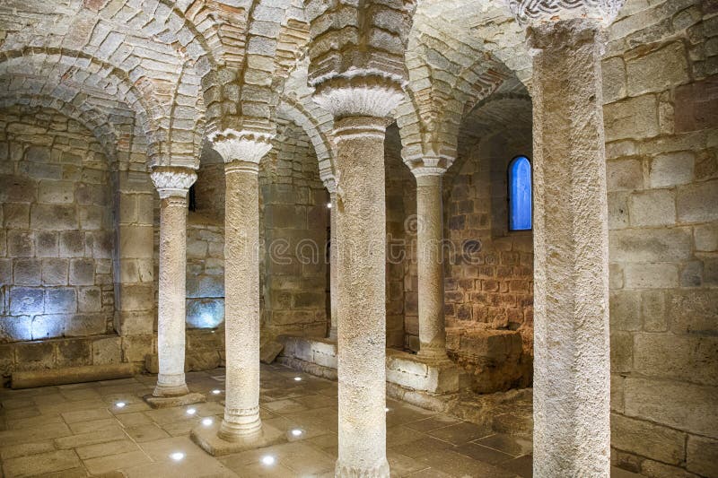 Interior in an old crypt stock image. Image of church - 154079445