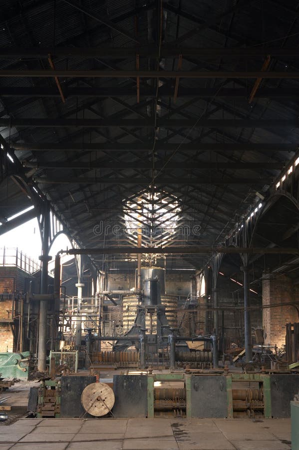 Interior of old factory stock photo. Image of deserted - 423288