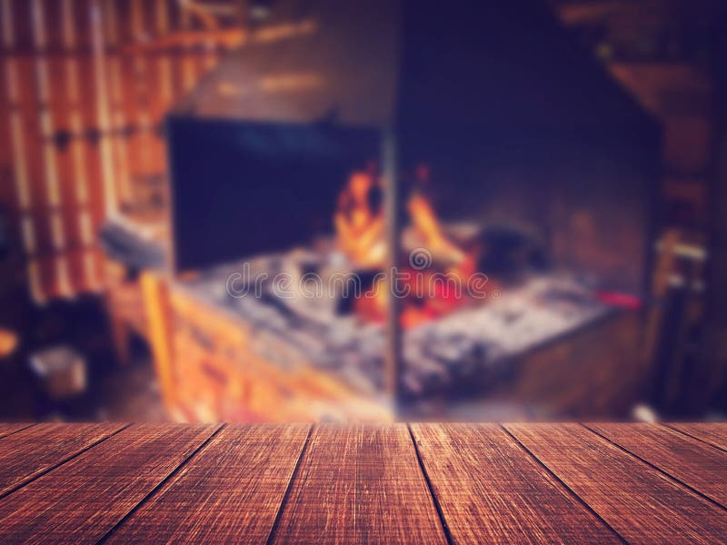 Desk of Free Space and Workshop. Interior of an Old Forge. Bright Fire ...