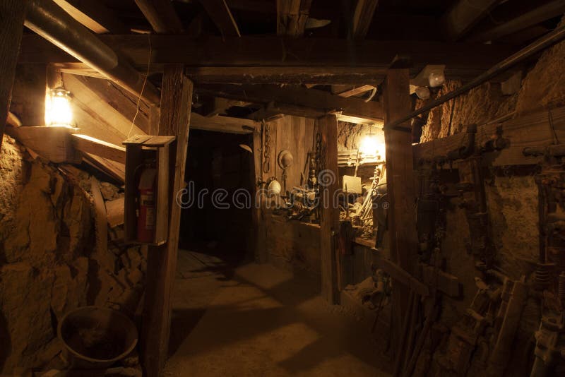 Old Gold Mine Interior stock image. Image of dangerous - 27398807