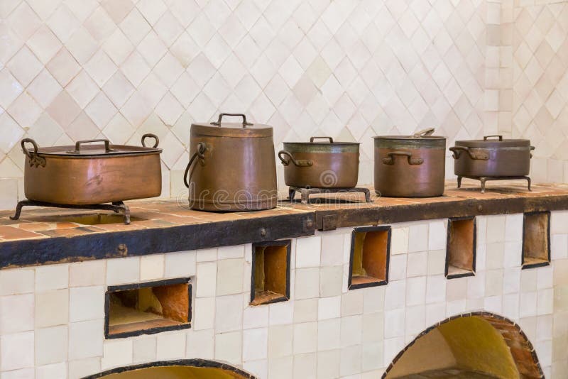 Interior Old Kitchen with Vintage Kitchenware Editorial Image - Image ...