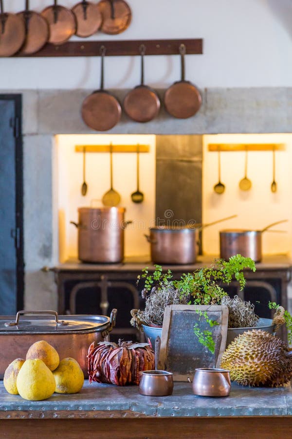 Interior Old Kitchen with Vintage Kitchenware Editorial Image - Image ...