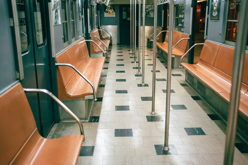 Interior of an Old NYC Subway Car, New York, New York Editorial Photo ...