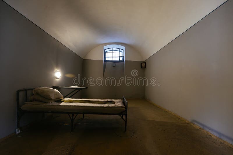 Interior of Old Prison Cell Editorial Stock Image - Image of inside ...