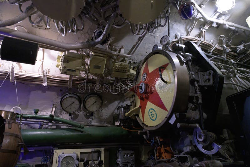 Interior of Old Russian Soviet Submarine Editorial Image - Image of ...