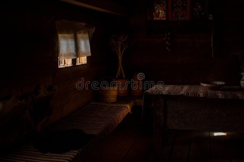 Interior of a Slavic Home (9th Century) Stock Image - Image of indoor ...